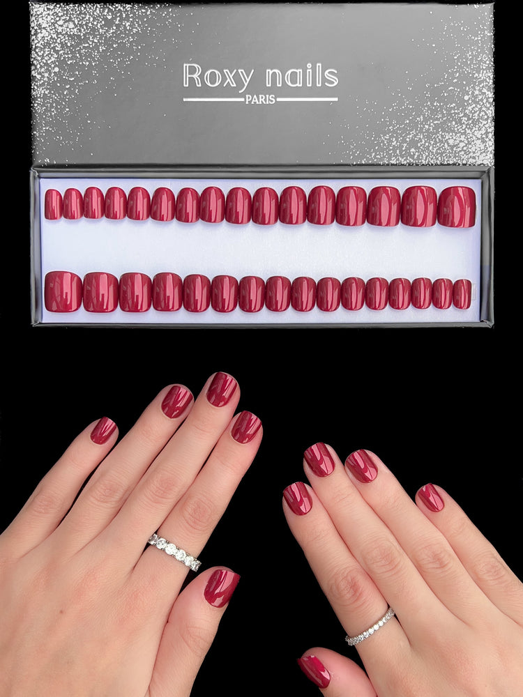 Faux ongles rouges | Roxy Nails Paris | N°1 des Press on Nails – ROXY ...