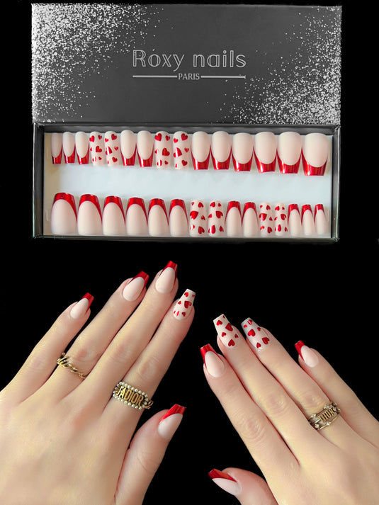 Faux ongles rouges | Roxy Nails Paris | N°1 des Press on Nails – ROXY ...