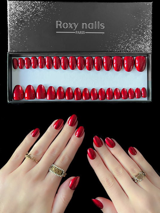 Faux ongles rouges | Roxy Nails Paris | N°1 des Press on Nails – ROXY ...