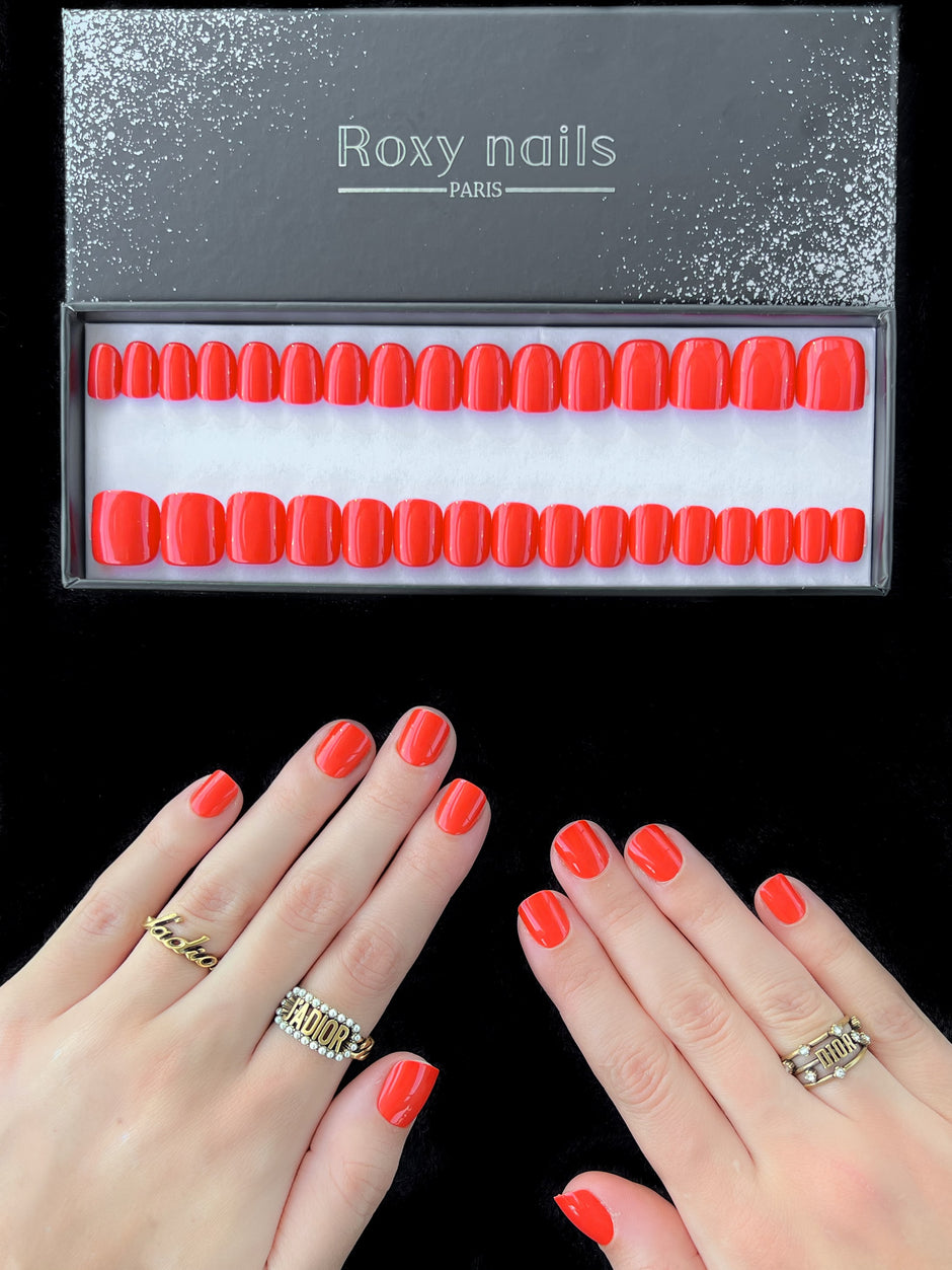 Faux ongles rouges | Roxy Nails Paris | N°1 des Press on Nails – ROXY ...