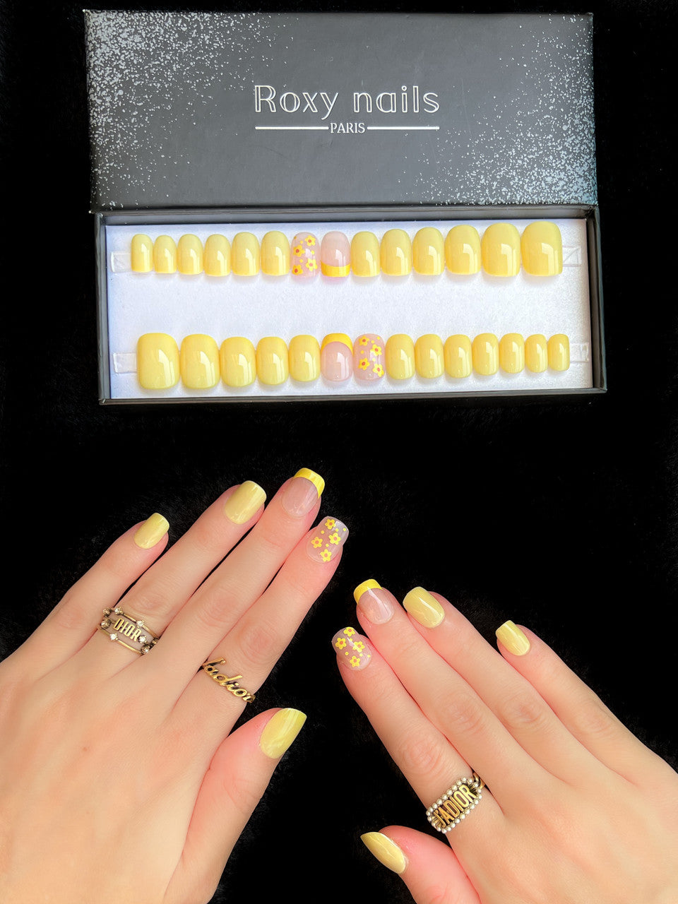 Roxy Nails Paris | Press On Nails | Modèle Sunshine – ROXY NAILS PARIS